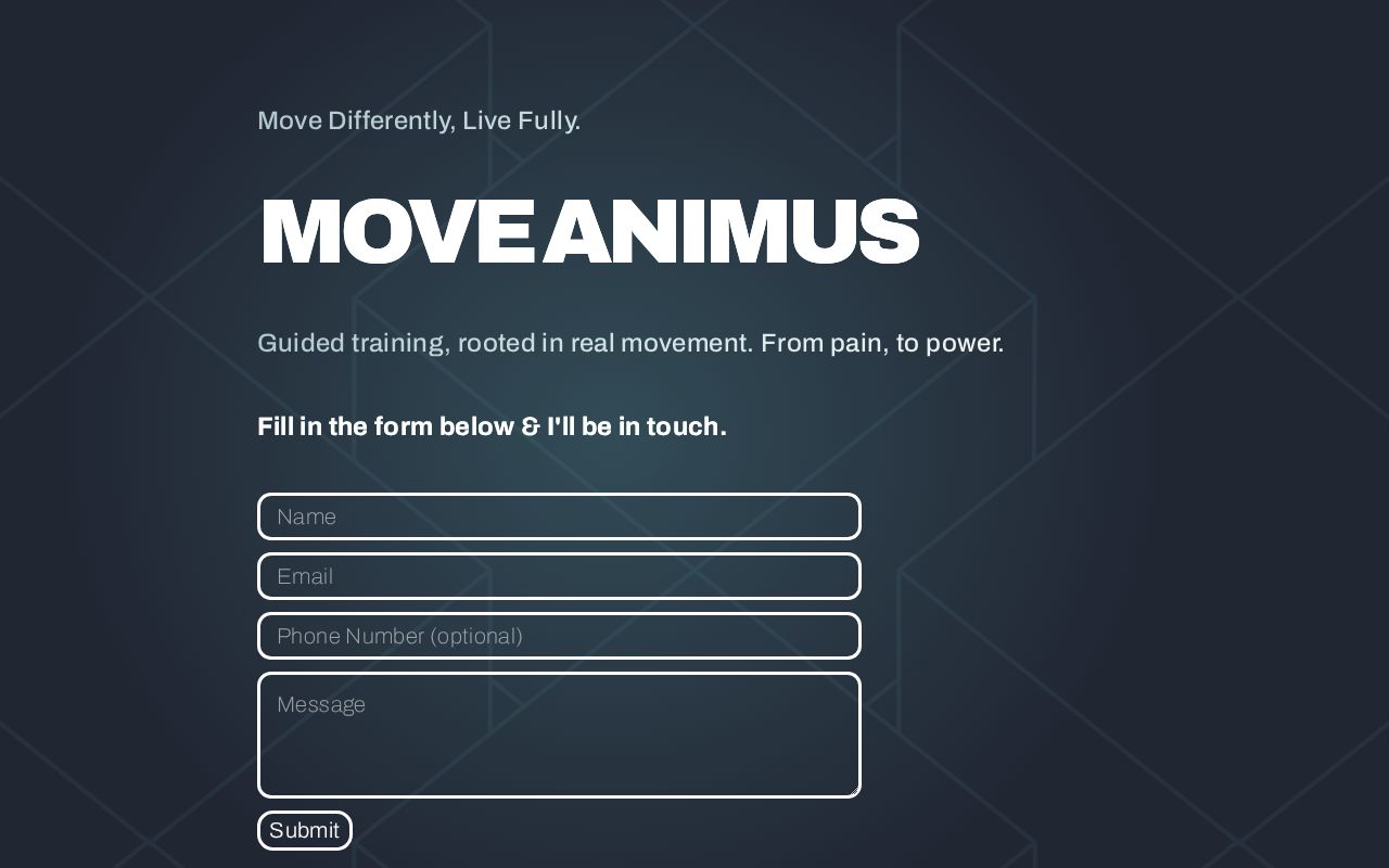 Move Animus - Holistic Movement Coach